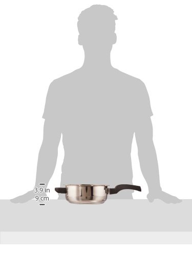PRESTIGE PRDA3 Prestige 3L Alpha Deluxe Induction Base Stainless Steel Pressure Cooker, 3.0-Liter