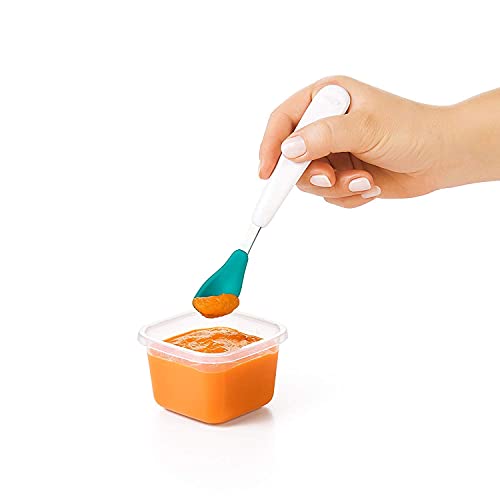 OXO Tot Baby Blocks Food Storage Containers, Teal, 4 Ounce - Set of 2