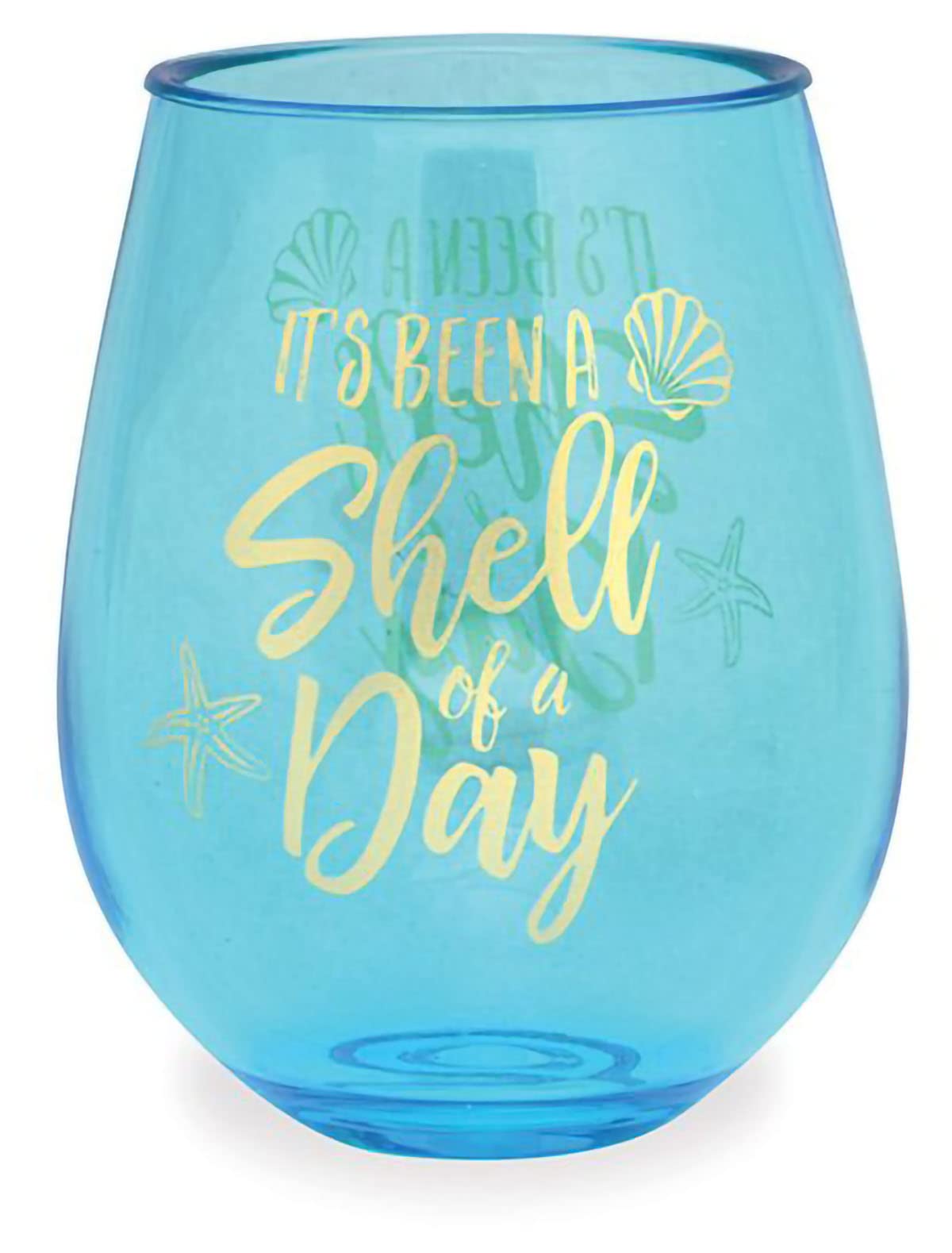 Cape Shore Wine Shot Glasses Tumbler - It's been a Shell of A Day Christmas Birthday Gifts for Office Coworker and Best Friend