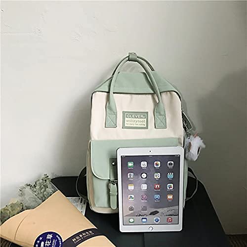 GGOOB Aesthetic Backpack Cute Kawaii Backpack for School Backpack Cute Aesthetic (black)