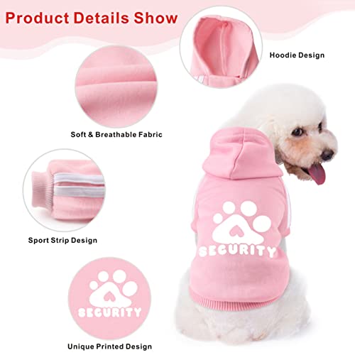 Otunrues Dog Sweater, Classic Dog Clothes Soft Warm Hoodies Sweatshirt Pet Dog Winter Clothes Small Medium Sweaters for Dogs Cats (Pink, L)