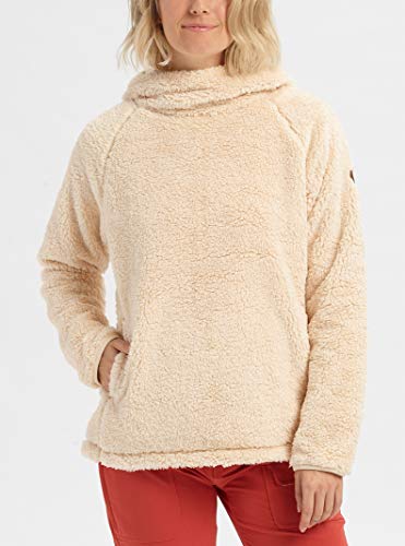 Burton Womens Lynx Fleece Pullover, Creme Brulee, Small