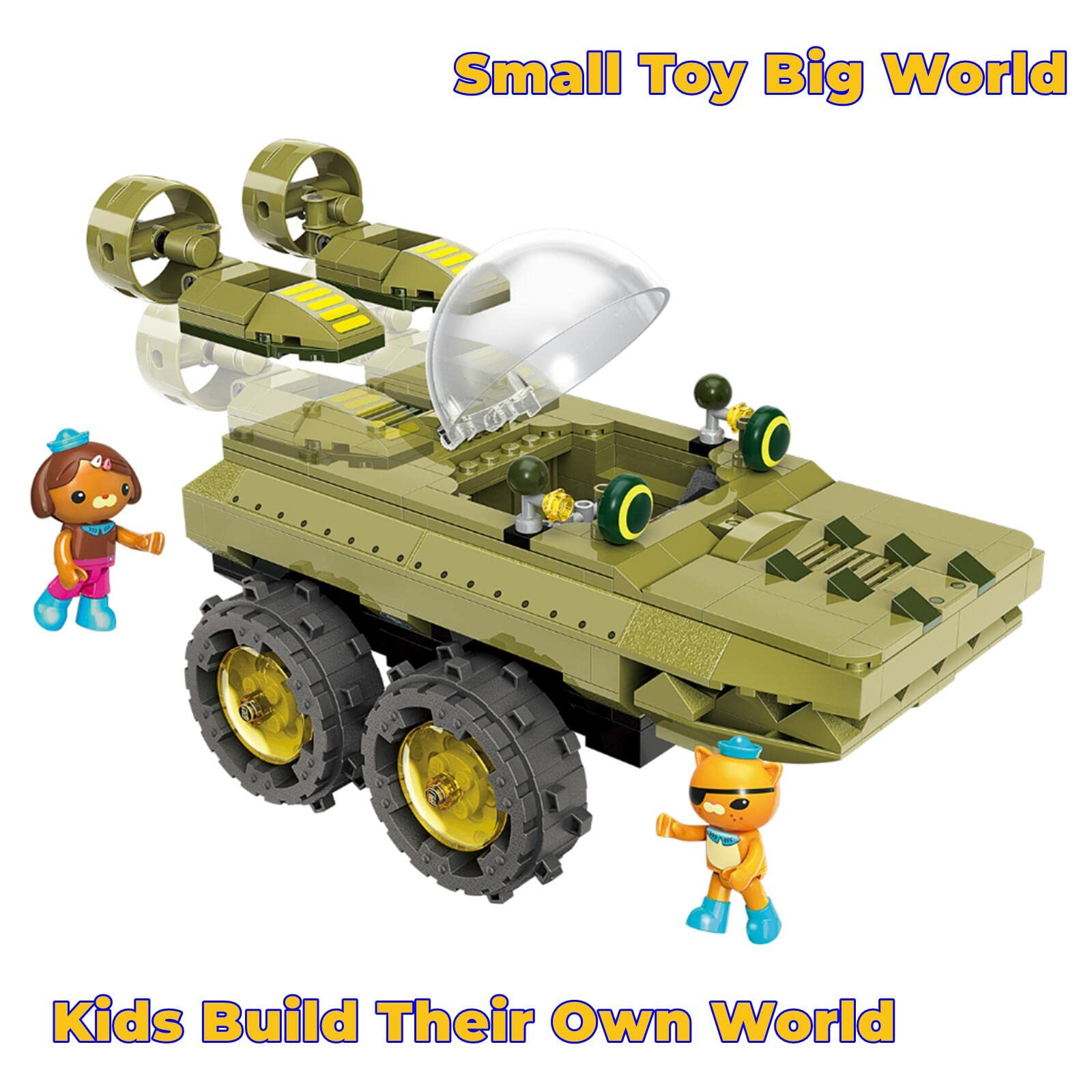 Building Block Toy for GUP-K Alligator Vehicle & kwazii shellington 330pcs Building Brick for Kids Best Gift