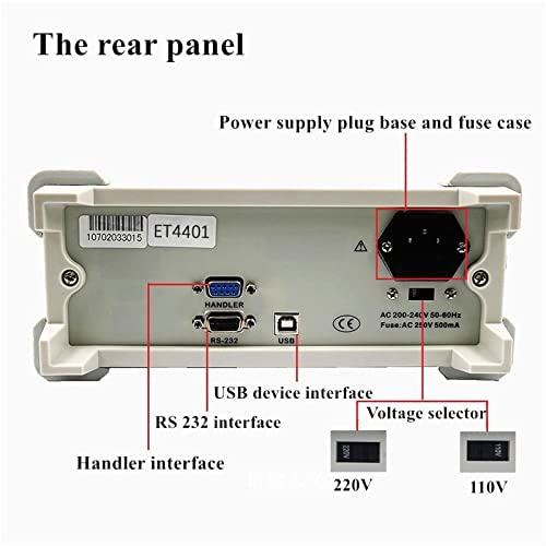 East Tester Desktop LCR Meter inductance Tester 10~100KHz Continuously Adjustable; 1Hz Step; Support SCPI; (4510, Grey, 3)