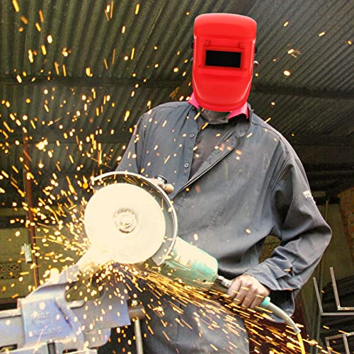 DOITOOL Welding Helmet Auto Darkening Hood with Adjustable Shade Range for Arc Welder Shield Flaming