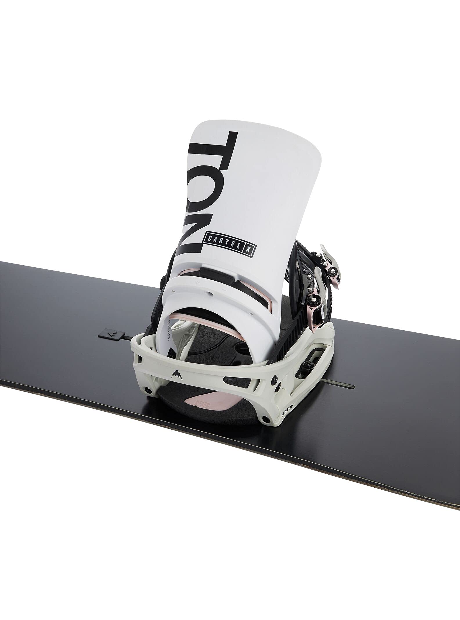 Burton Cartel X EST Mens Snowboard Bindings White/Grey/Logo Sz M (8-11)