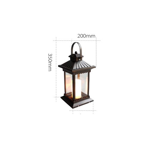 ZZYJYALG European Minimalist Modern Column Lamp Pillar Light Lawn Light Outdoor Waterproof Pillar Light Garden View Light Outdoor Street Post Light Home Villa Garden Light Street Lamp Lantern Floor La