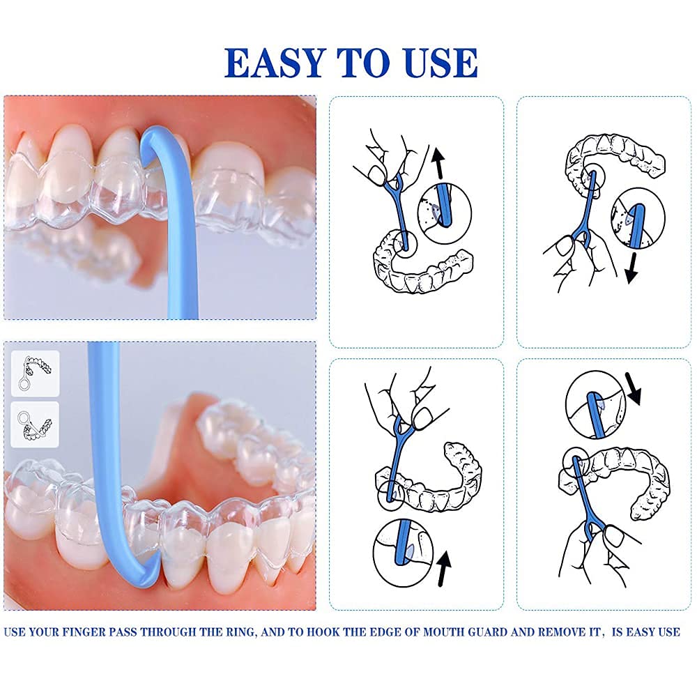 Dentosmile Aligner Remover Tool/Invisible Removable Braces, Invisible Aligner Remover-Aligner Remover-Fixer (White) (Pack of 10)