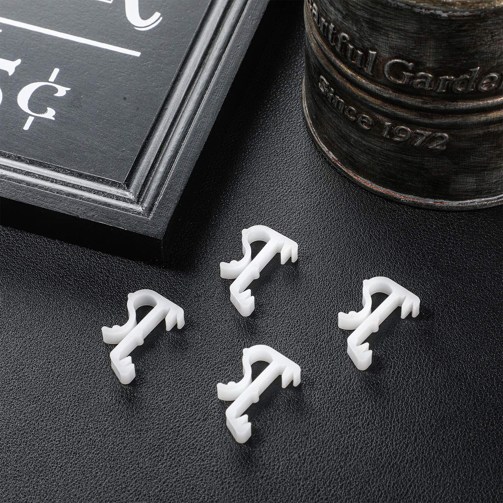 Blind Valance Clips 1 Inch Window Blind Clips Hidden Valance Clips White Plastic Valance Clips Window Valance Clips (12)