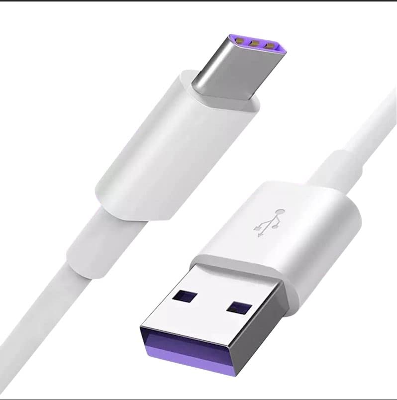 Deal Venture USB Type C Cable 6 Feet โ Fast Charging 3A USB-C2.0 to USB-A Cable - 6-Feet, WHITE