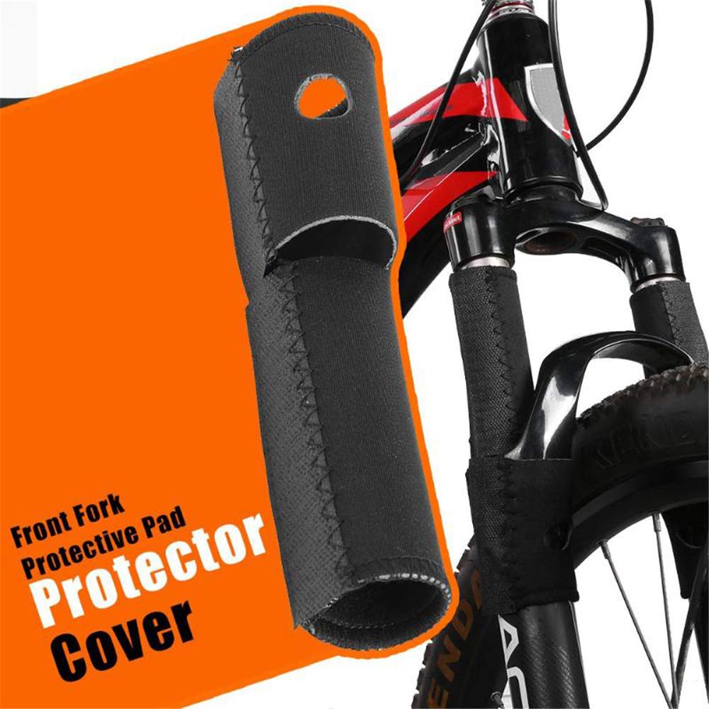 BYBYCD 1 Pair Mountain Bike Front Fork Protective Pad Road bike Fork Frame Wrap Cover Guard Protector Cycling Bicycle Accessories