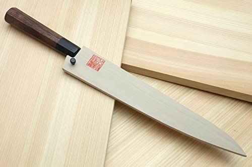 YOSHIHIRO Ice Hardened High Carbon Stainless Steel Wa Sujihiki (Slicer) Japanese Sushi Sashimi Chef Knife 9.5"(240mm)
