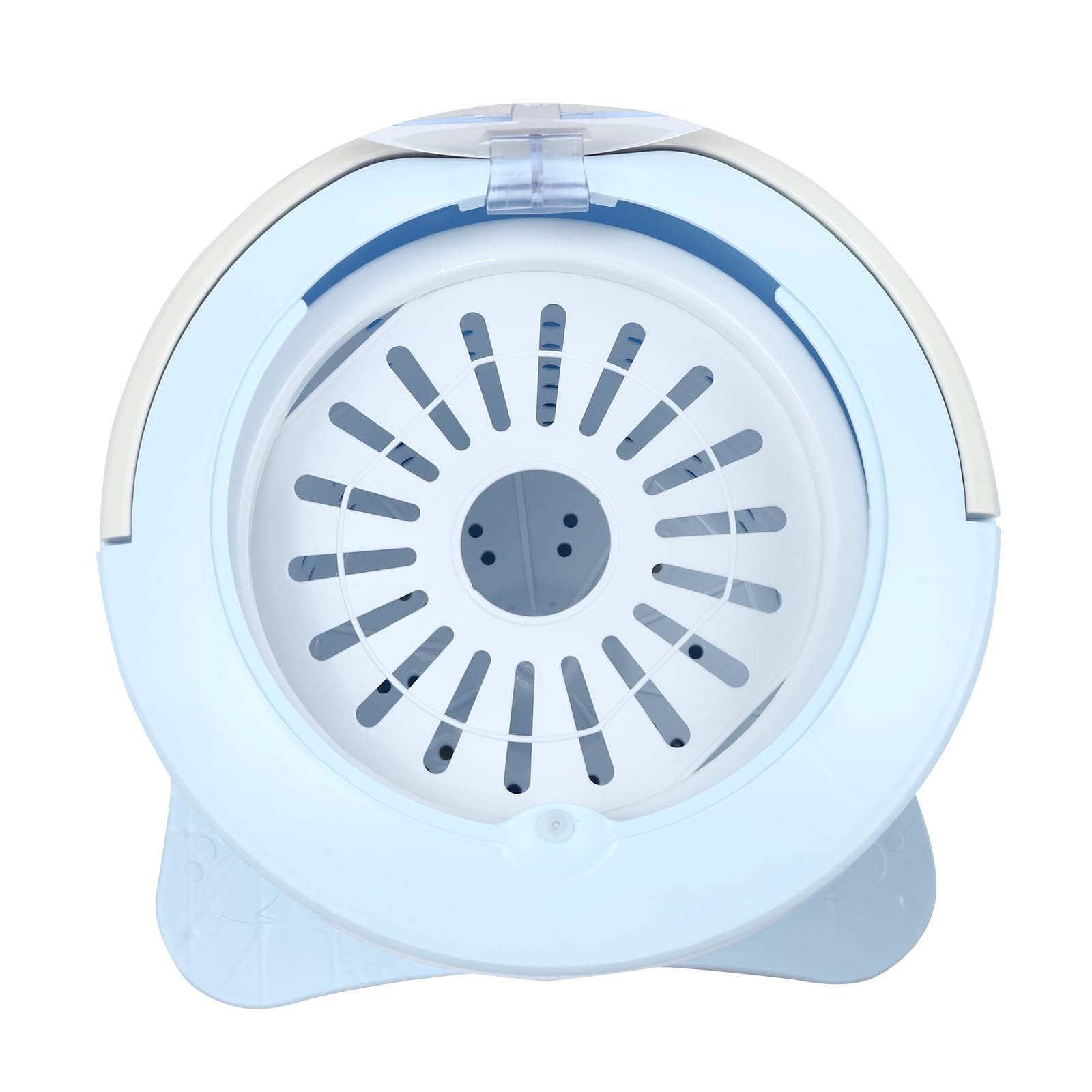 Hand Crank Clothes Wringer, Manual Clothes Dryer Dehydrator, Portable Lightweight Mini Clothes Dehydrator, Non Electric Pull Cord Spin Laundry Wringer, Small Cloth Washer For RV, Camping (Blue)