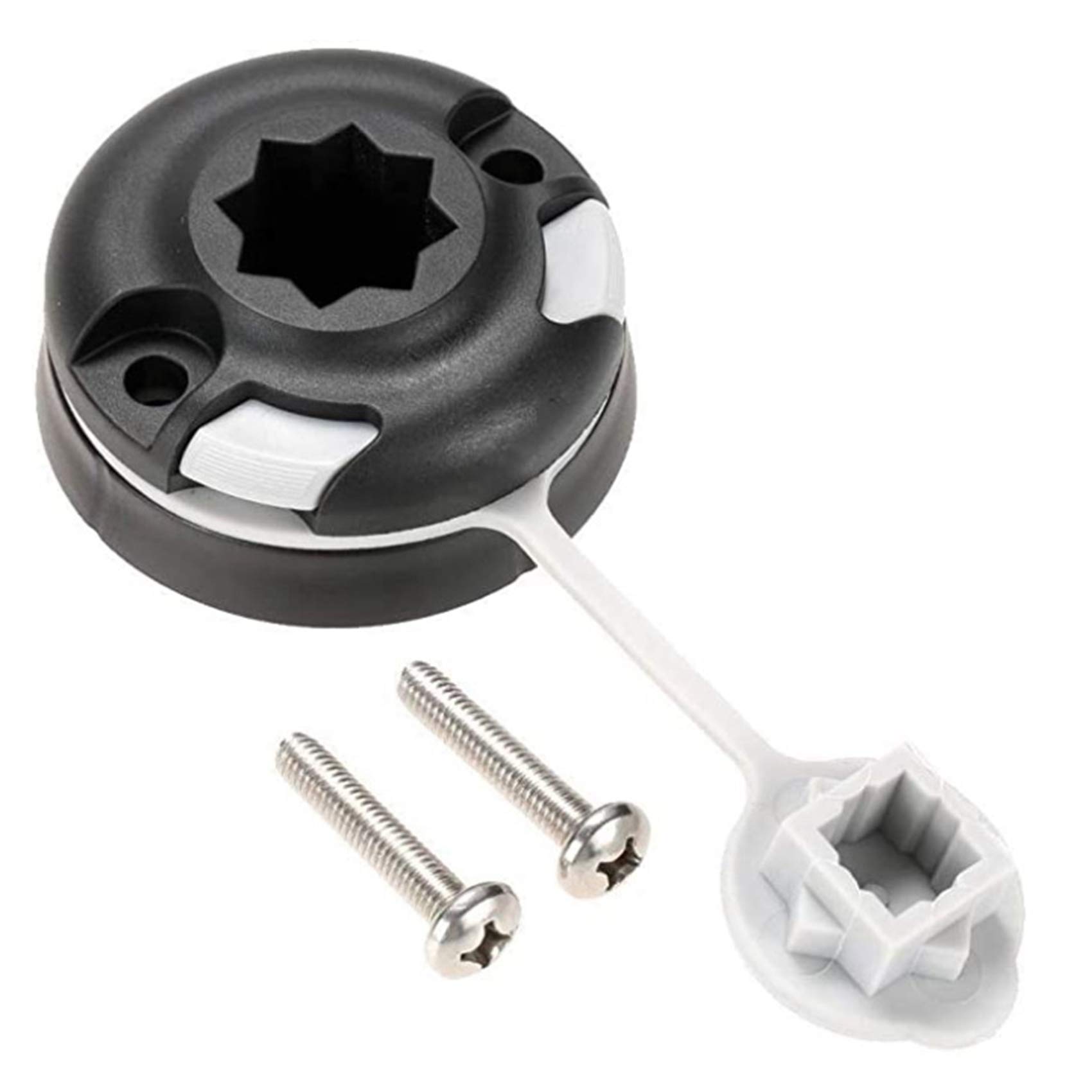 Cusstally Canoe Mount Base Inflatable Boat Sea Fishing Rod Holder with Screw Mount Base Tackle Fishing Kit Accessory