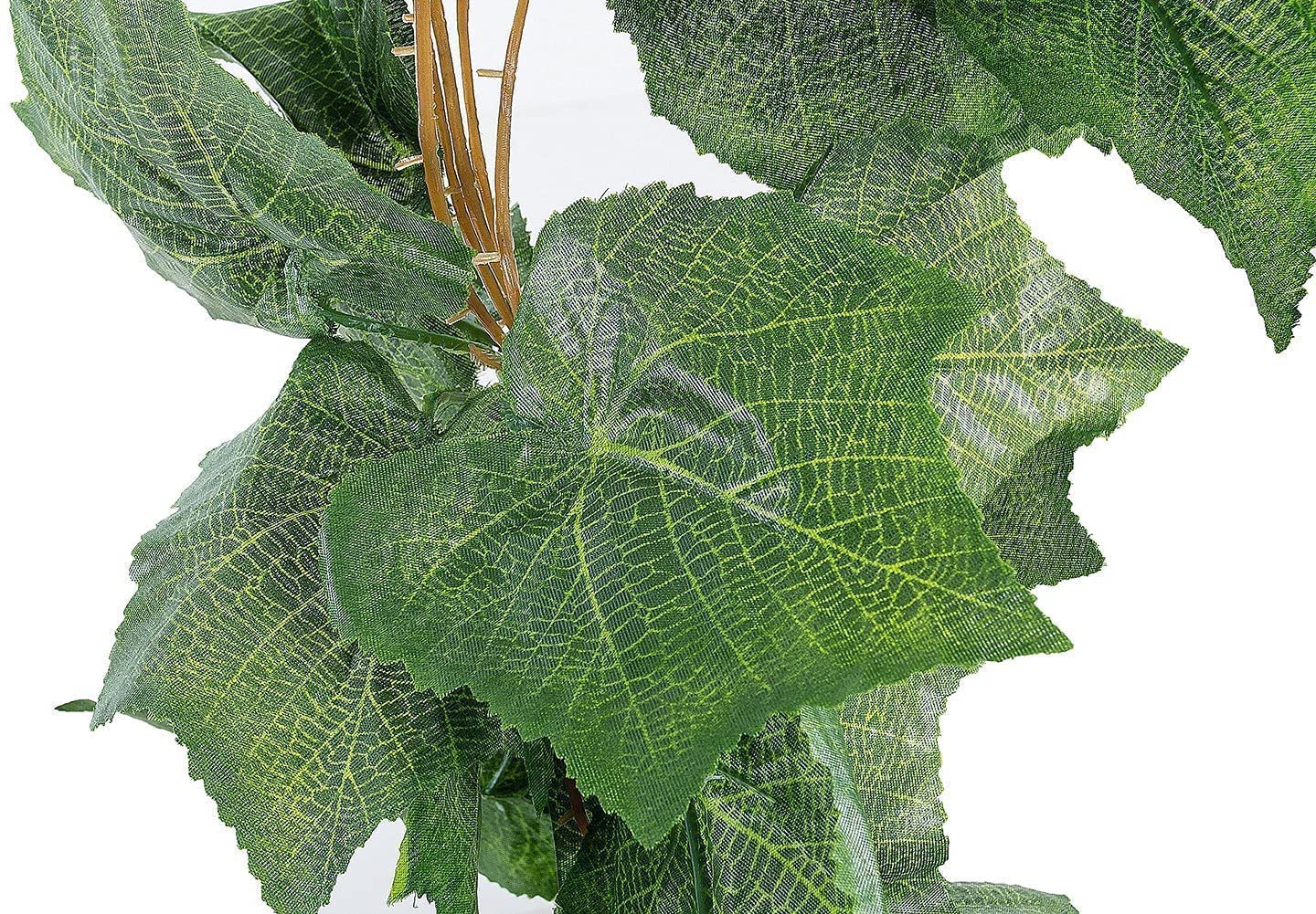 Meiliy 8 Ft 5pcs Artificial Greenery Ivy Vine Plants Foliage Grape Leaves Vine Simulation Flowers Vine Garland for Home Room Garden Wedding Outside Decoration