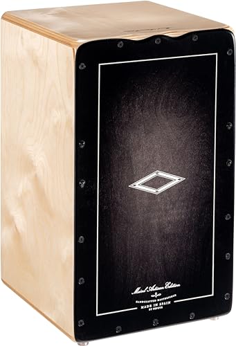 Meinl Artisan String Cajon with Ebony Burst Frontplate / Baltic Birch Body - MADE IN SPAIN - SoleΓ‘ Line, 2-YEAR WARRANTY (AESLEYB)