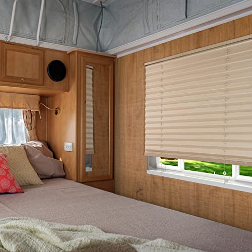 Eazy2hD RV Blinds for Camper Windows (32" W x 24" L) Day & Night RV Adjustable Shutters Privacy Protection UV Protection for RV Camper Travel Trailers Motorhome