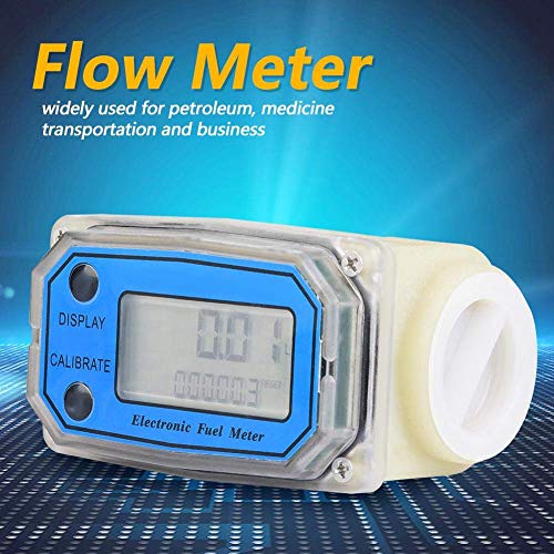 Cusstally Mini Digital Turbine Meter Meter Turbine Flowmeter for Chemicals Water Sea Liquid Flowmeter