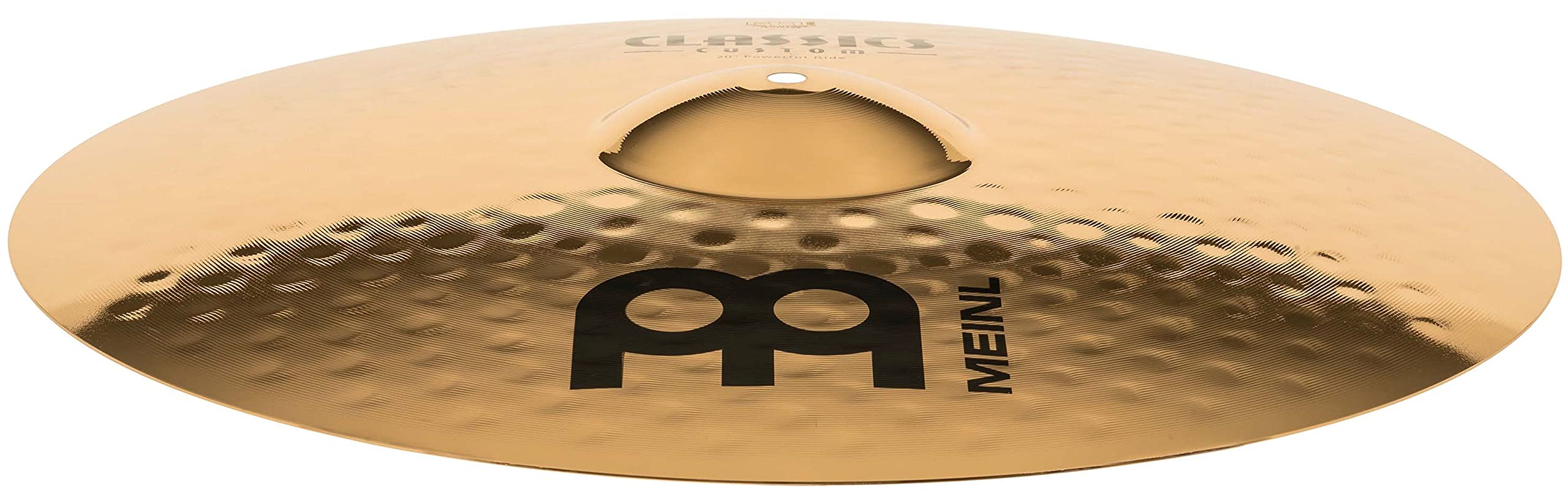 Meinl 20" Powerful Ride Cymbal - Classics Custom Brilliant - Made in Germany, 2-YEAR WARRANTY (CC20PR-B)