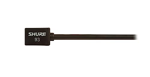 Shure BLX14R/W93 Wireless Microphone System - 14-Hour Battery Life, 300 ft Range, UHF | WL93 Lavalier Mic, Single Channel Rack Mount Receiver | H11 Band (BLX14R/W93-H11)