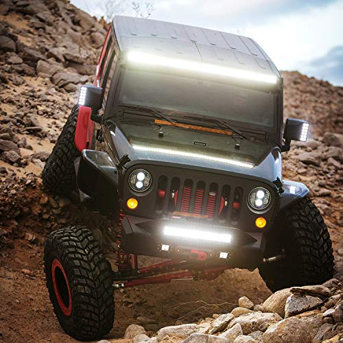 Nilight LED Light Bar 2Pcs 12 Inch 300W Triple Row Flood Spot Combo 30000LM Driving Led Off Road Lights with Off Road Wiring Harness Kit -2 Leads for Trucks ATV UTV SUV, 2 Years Warranty