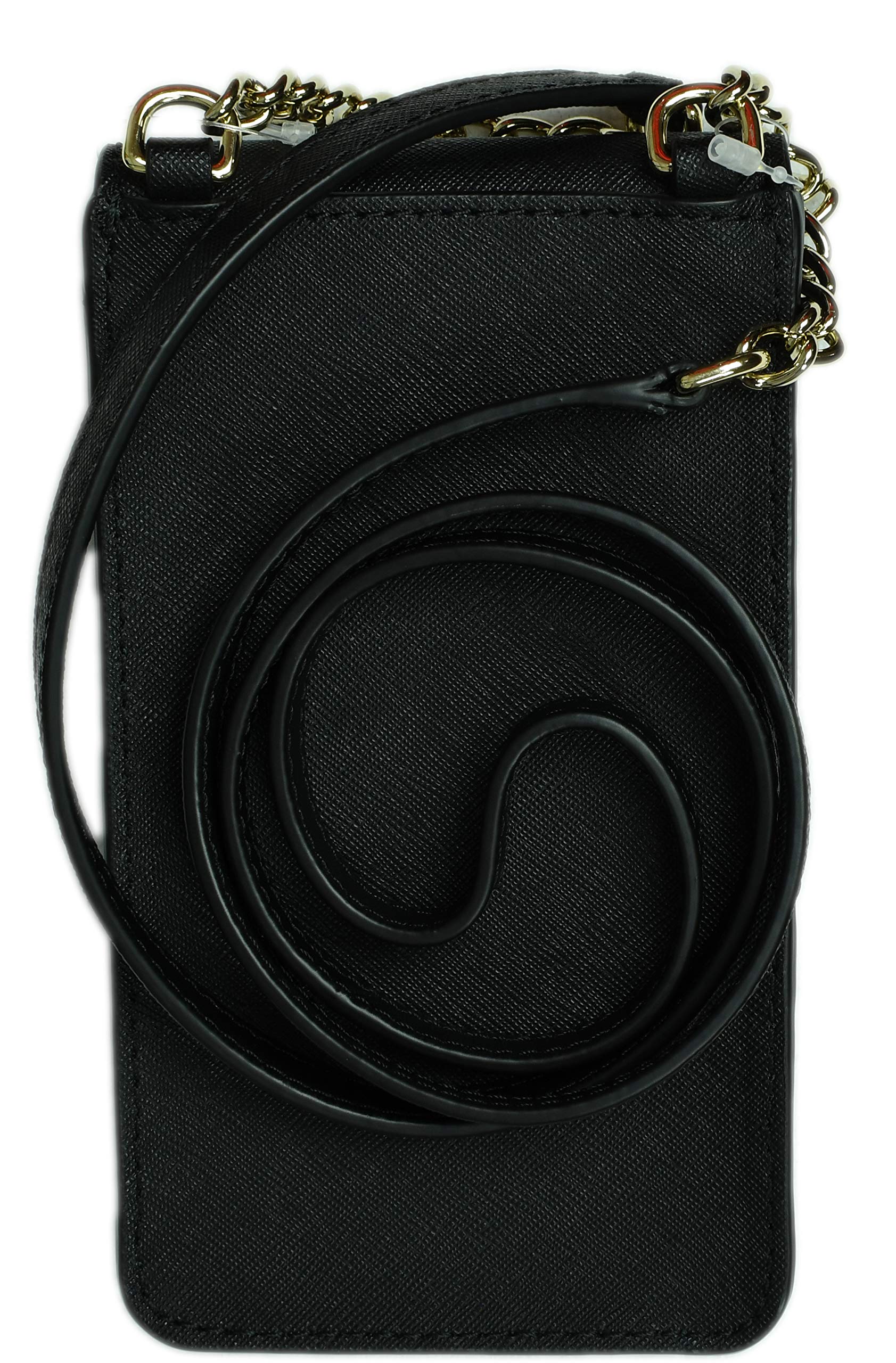 Kate Spade New York Laurel Way North South Womens Iphone Case Saffiano Leather Crossbody (Black)