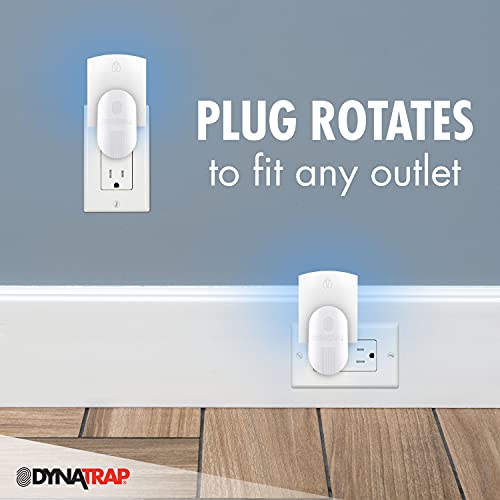 DynaTrap DT3005W DOT Indoor Plug-In Fly Trap for Flies, Fruit Flies, Moths, Gnats, & Other Flying Insects – Protects up to 400 Sq Ft