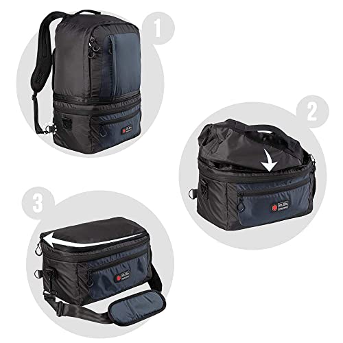 Cabin Max 2 in 1 Carry on Luggage Travel Backpack 21x16x8 to 16x8x10