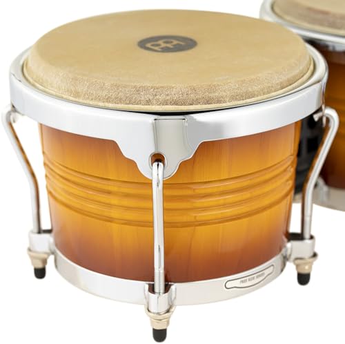 Meinl Percussion FWB200GAB Free Ride Series Wood Bongos, Gold Amber Sunburst Finish