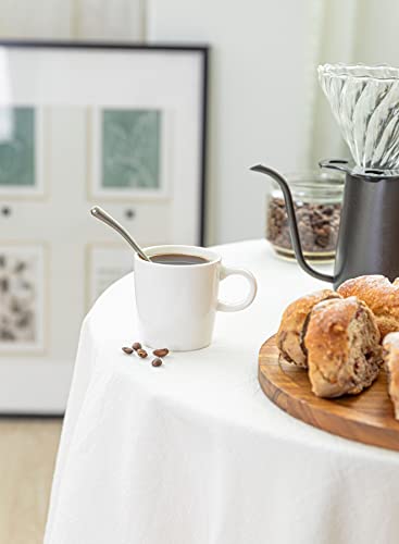 Sweese 3.5oz Porcelain Espresso Cups Set of 4, Mini Coffee Mugs Demitasse Cups - White (409.401)