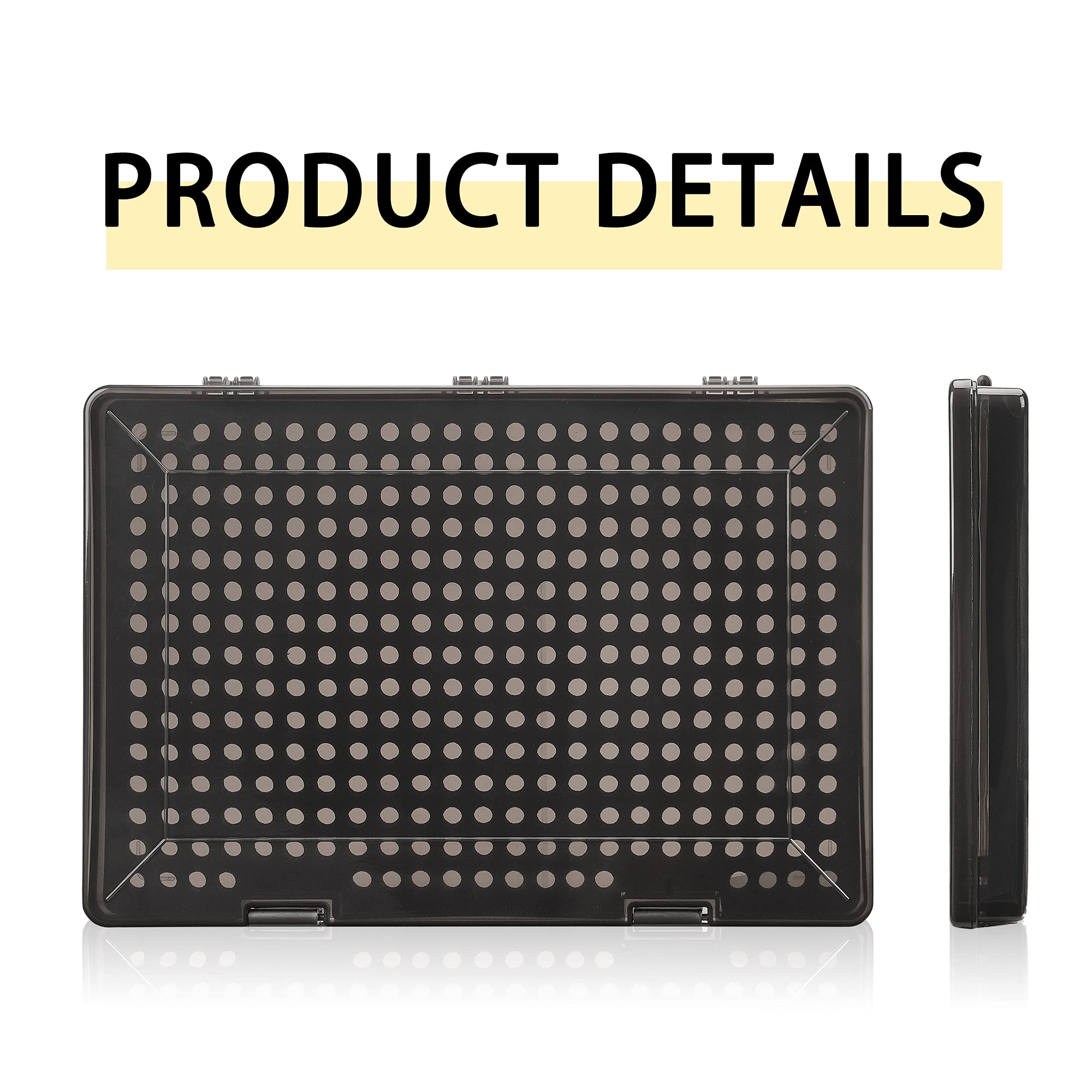 Brappo Hard Carrying Case Compatible with 9 mm/380 Ammo Box,Plastic Material