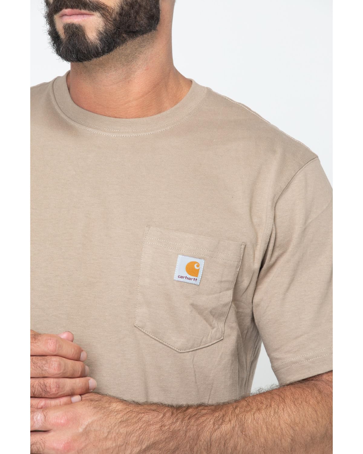 CarharttmensLoose Fit Heavyweight Short-Sleeve Pocket T-ShirtDesert5X-Large