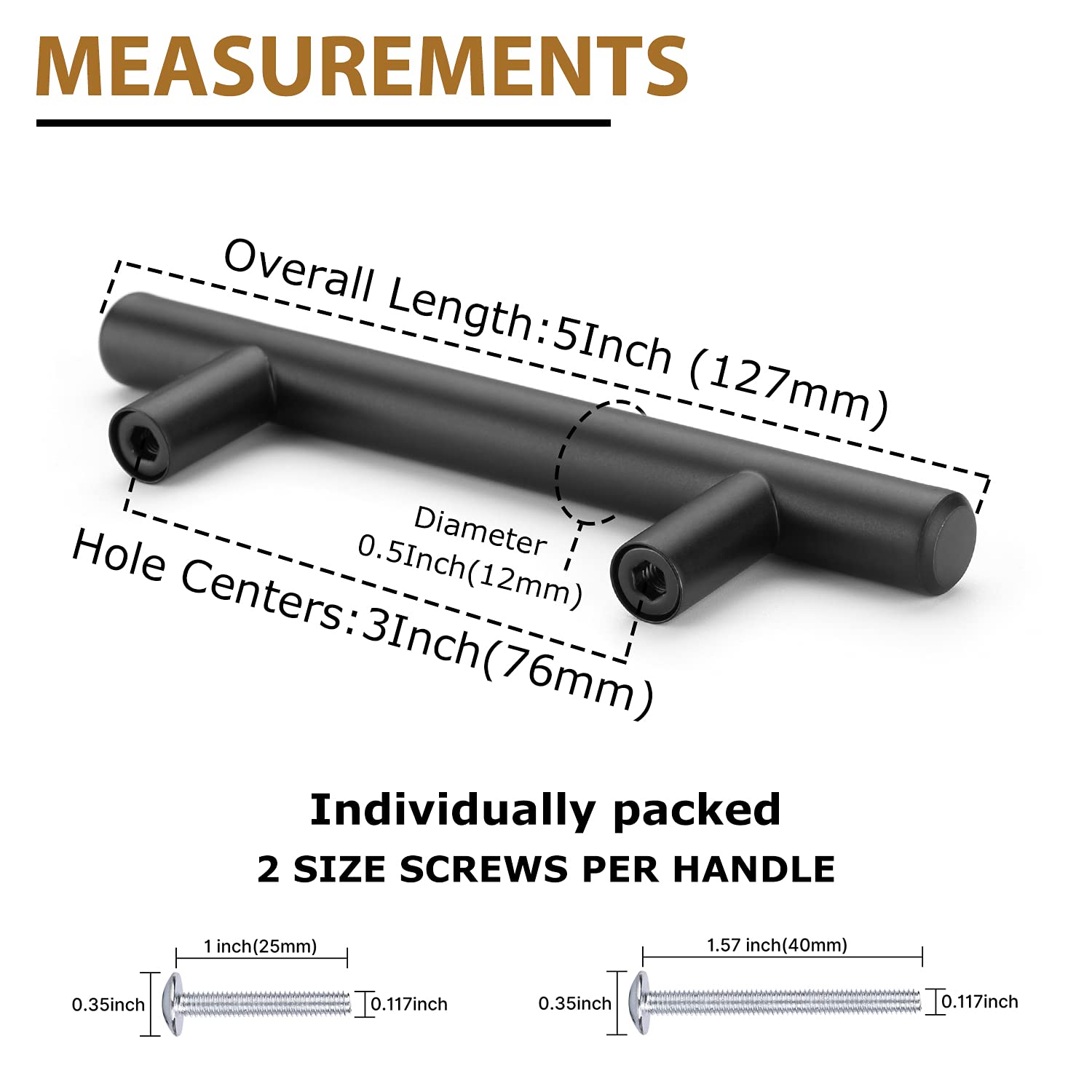 Cabinet Pulls Brushed Nickel, 25 Pack OYX Kitchen Cabinet Handles Modern Stainless Steel Kitchen Drawer Pulls, Kitchen Cabinet Hardware 3 3/4in Hole Centers