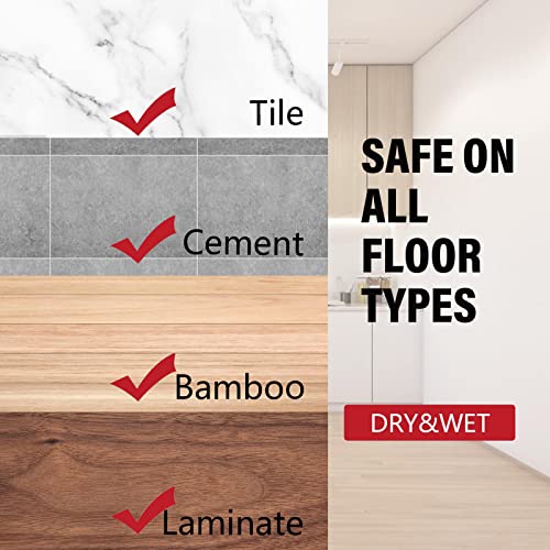 Mop for Floor Cleaning, Professional 18 Inch Washable Reusable 3 Pads Refills and Refillable Spray Bottle for Easy Wet Dry Mopping, Dust Flat Mops for Hardwood Laminate Tile
