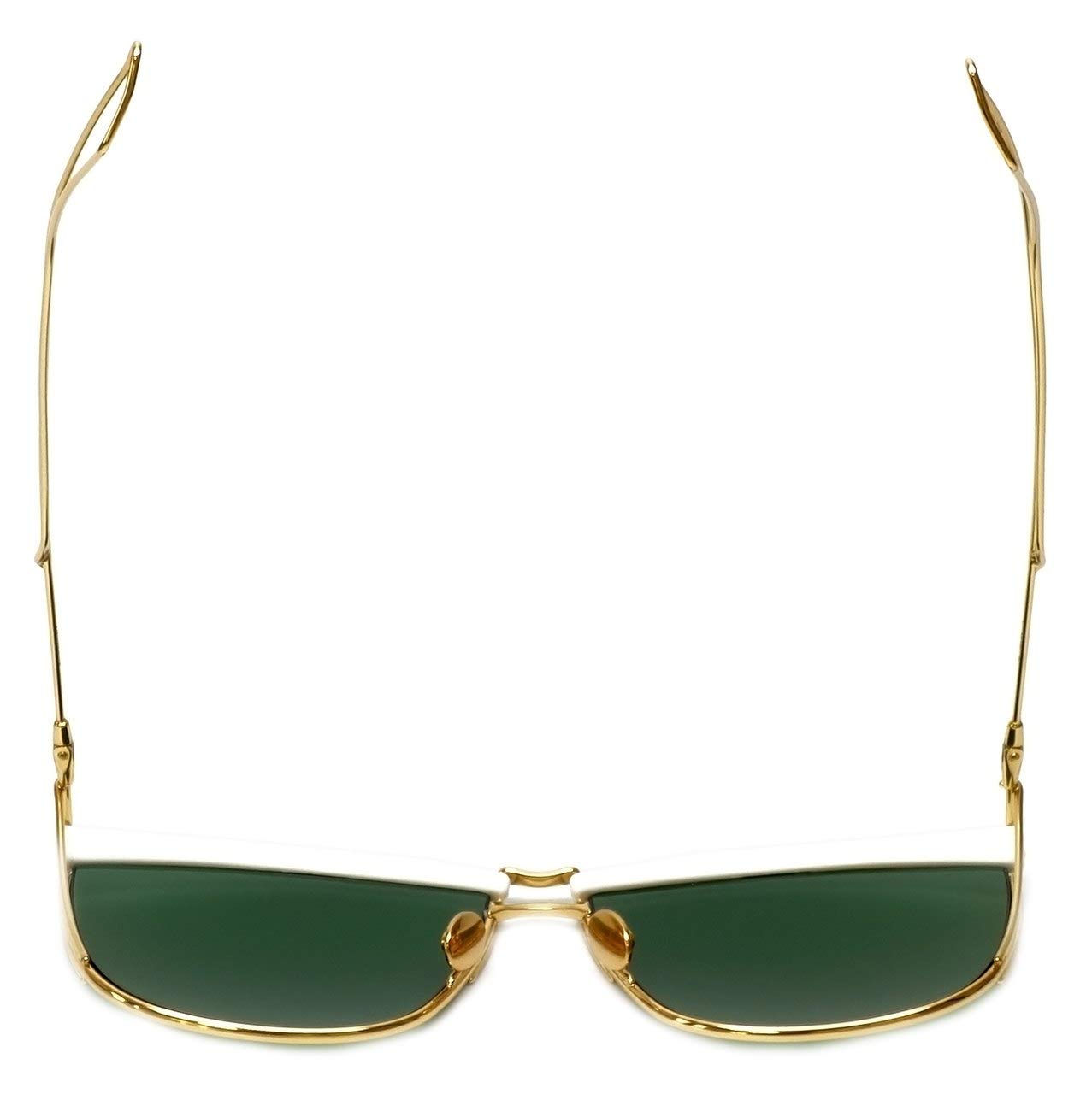 Christian Dior Sunglasses SO ELECTRIC 266DJ White Gold Frame Green Lens, Medium