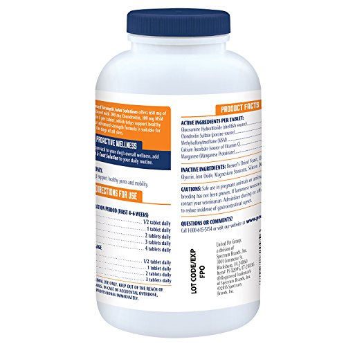 Pro-Sense Advanced Strength for Dogs Glucosamine Chew Tablets 120 ct