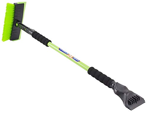 SubZero 14403 54" Snow Plow Snowbroom with Pivoting Head and Integrated Ice Scraper (Colors may vary)