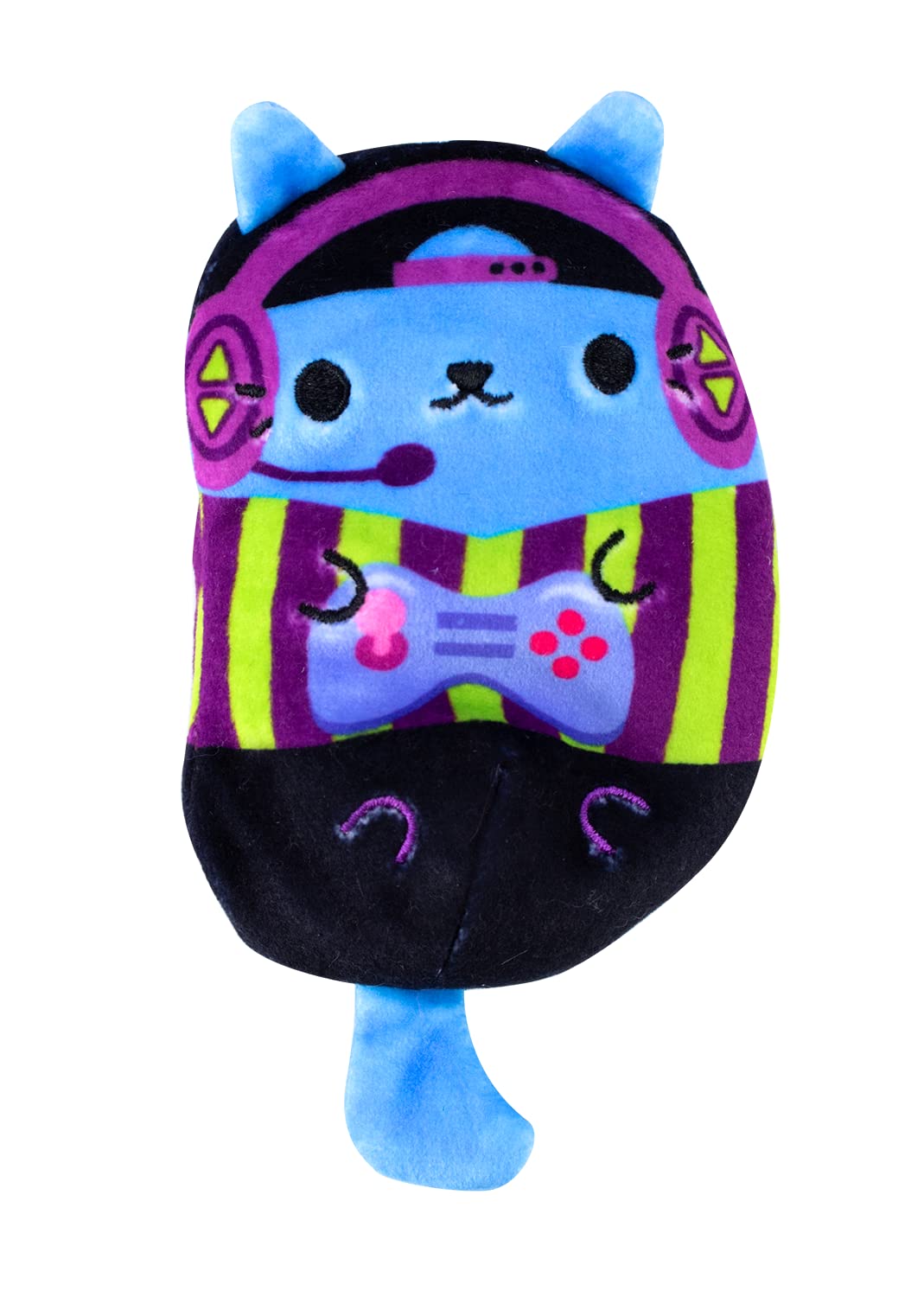 Cats vs Pickles 4" Plush Toy - Gamer Kitty & Jolt! 2-Pack - Cute Collectible Bean Toys, Great for Kids & Stocking Stuffers