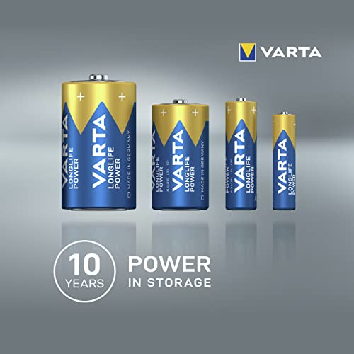 VARTA Longlife Power AAA Micro LR03 Alkaline Battery (10-Pack) - Made in Germany - Ideal for Toys, Torches, Controllers and Other Battery-Powered Devices