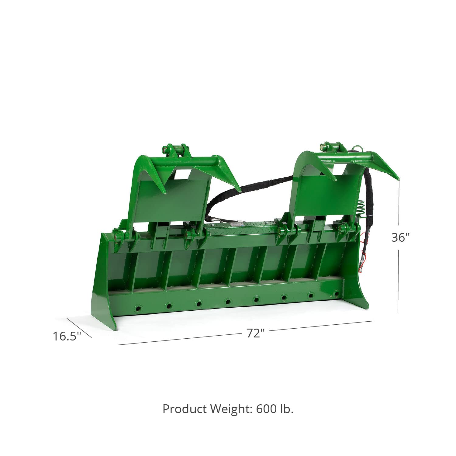 Titan Attachments 72-in Tine Bucket Attachment Fits John Deere Loaders