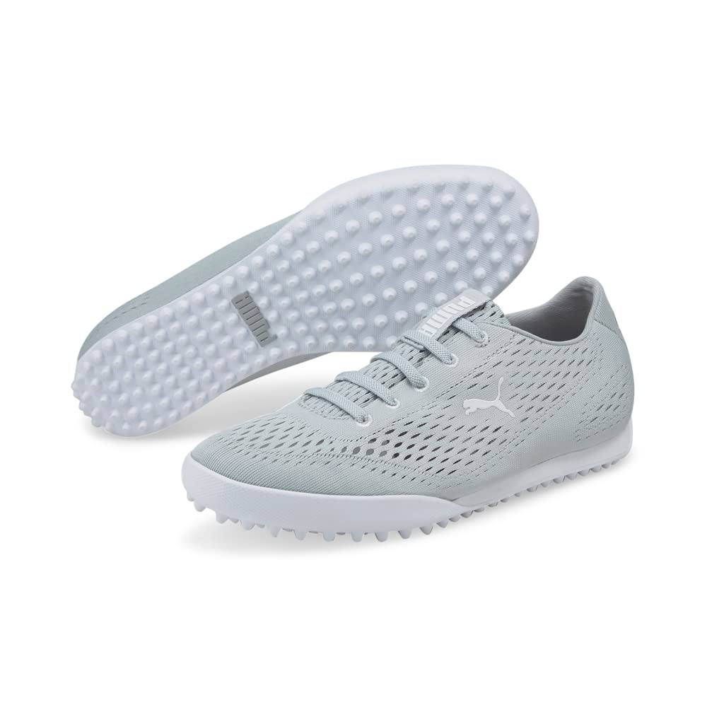 PUMA Women's Monolite Fusion Slip-On Golf Shoe, High-Rise White, 8.5