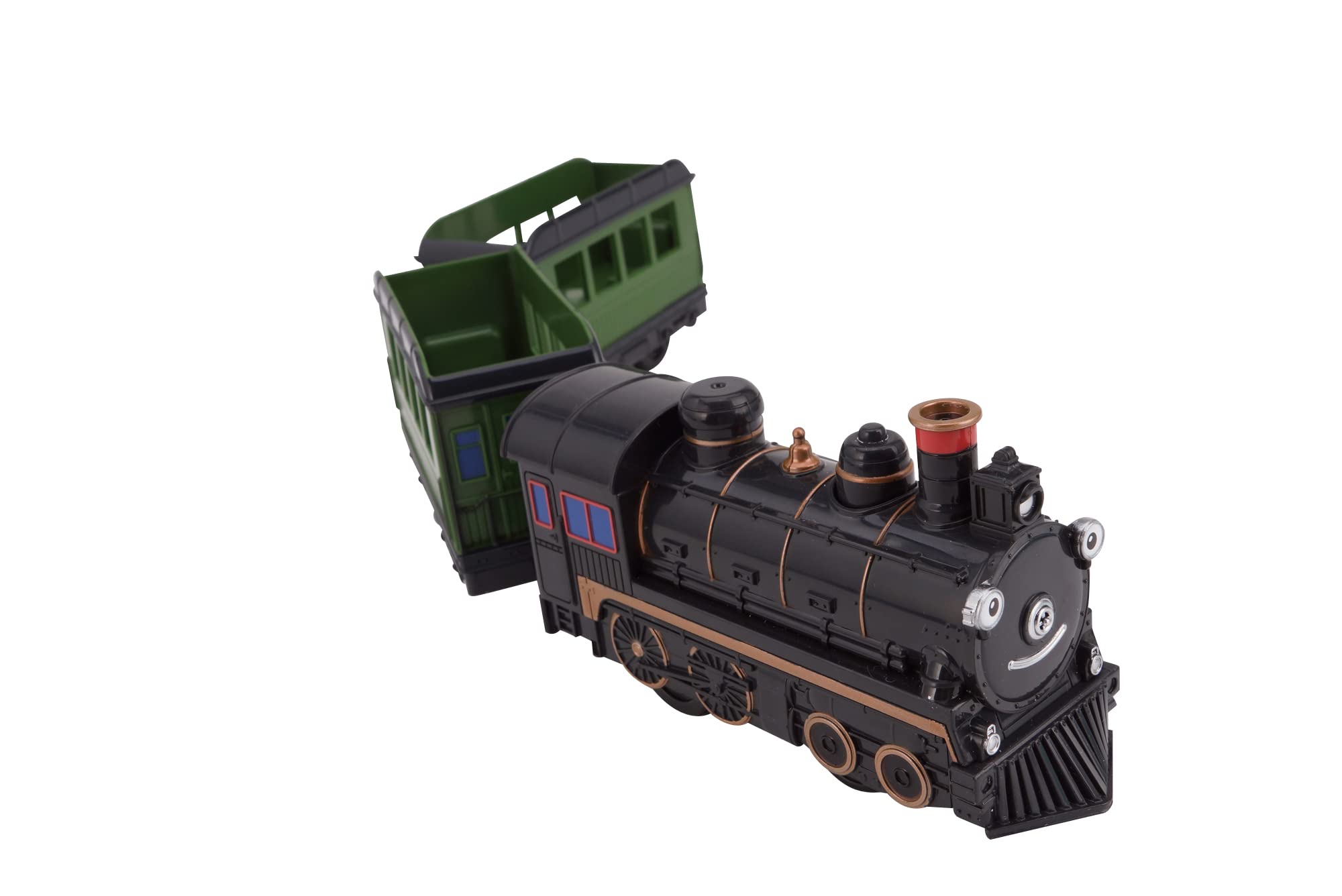 Titipo Electric Train Toy Steam - TiTipo The Little Train Animation Character Steam, with 2 Passenger Cars Included