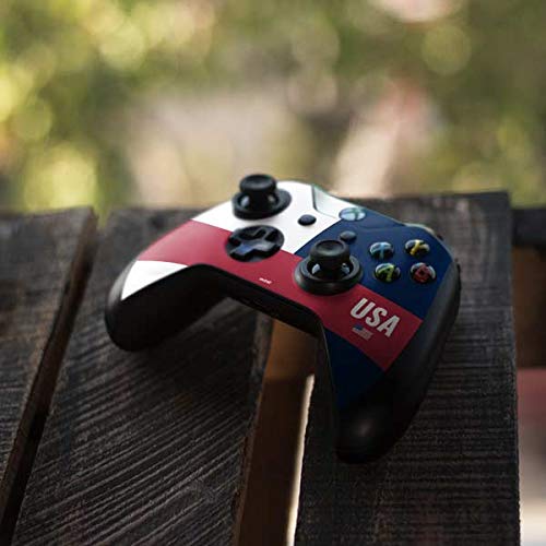 Skinit Decal Gaming Skin Compatible with Xbox One S Controller - Originally Designed USA Flag Color Block Design
