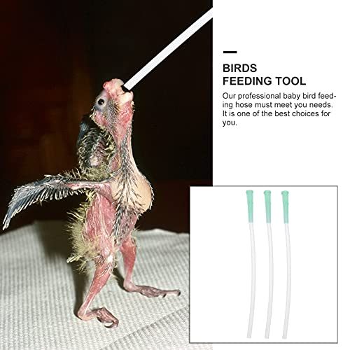 Parrot Feeding Syringe Birds Feeding Hoses, soft birds feeding hose 3pcs Parrot Feeding Hose Tool Birds Feeding Dropper Feeding birds feeding accessory Tube bird feeder Pet Feeder
