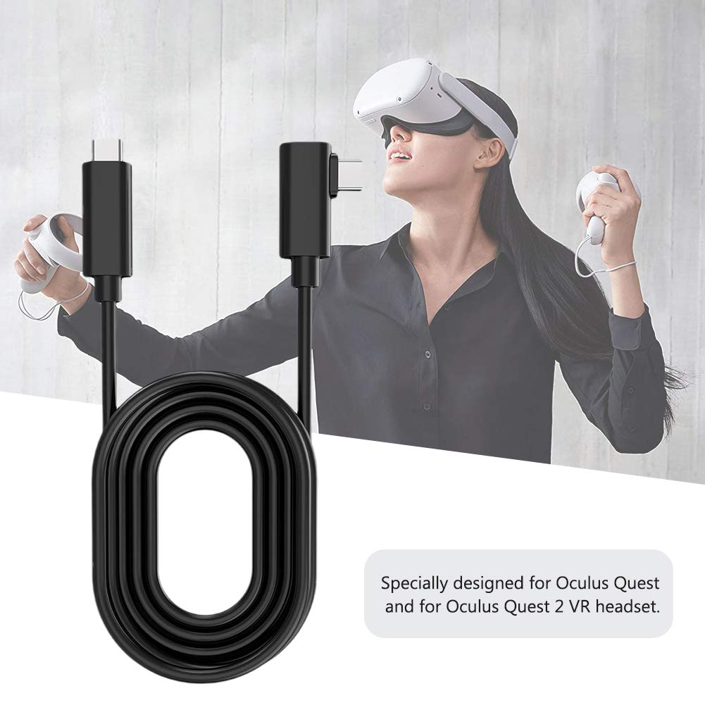 CALIDAKA Link Virtual Reality Headset Cable for Quest 2 and Quest Link Cable for Oculu s Quest 2 Quest Headset Cable Replacement Compatible for Quest/Quest 2 USB3.2