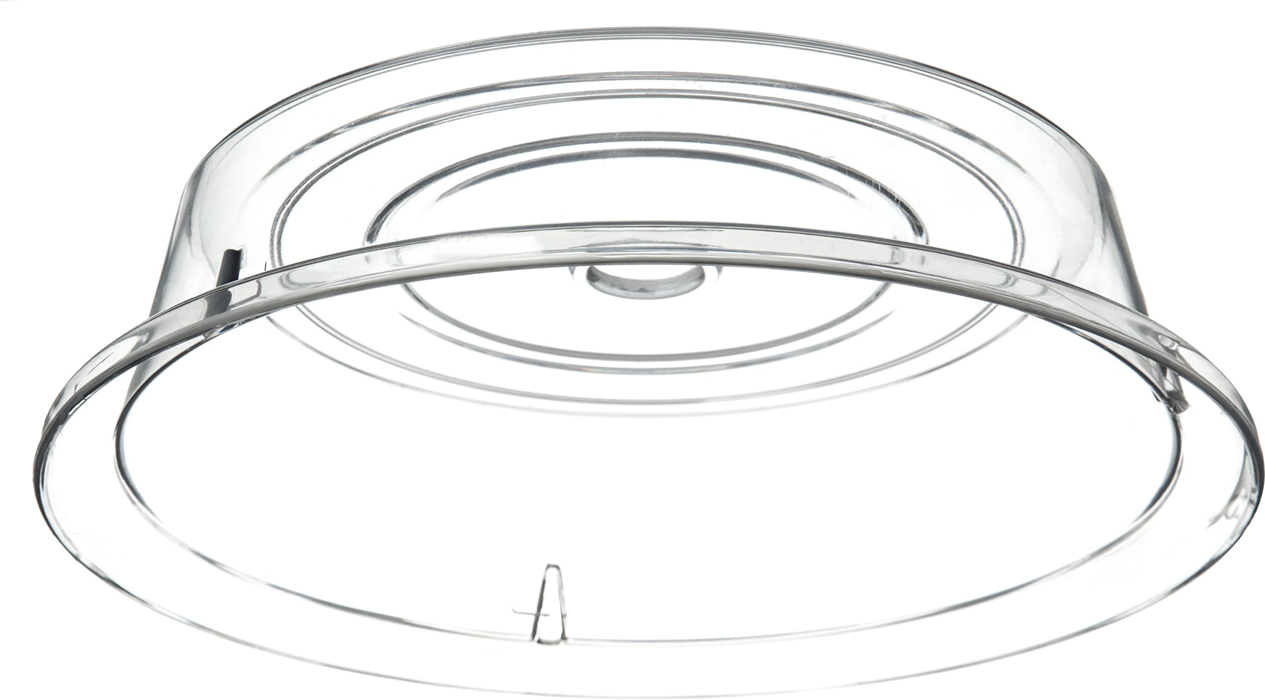 Carlisle FoodService Products 198907 Polycarbonate Plate Cover, 10-19/32" Diameter x 3" Height, Clear (Case of 12)
