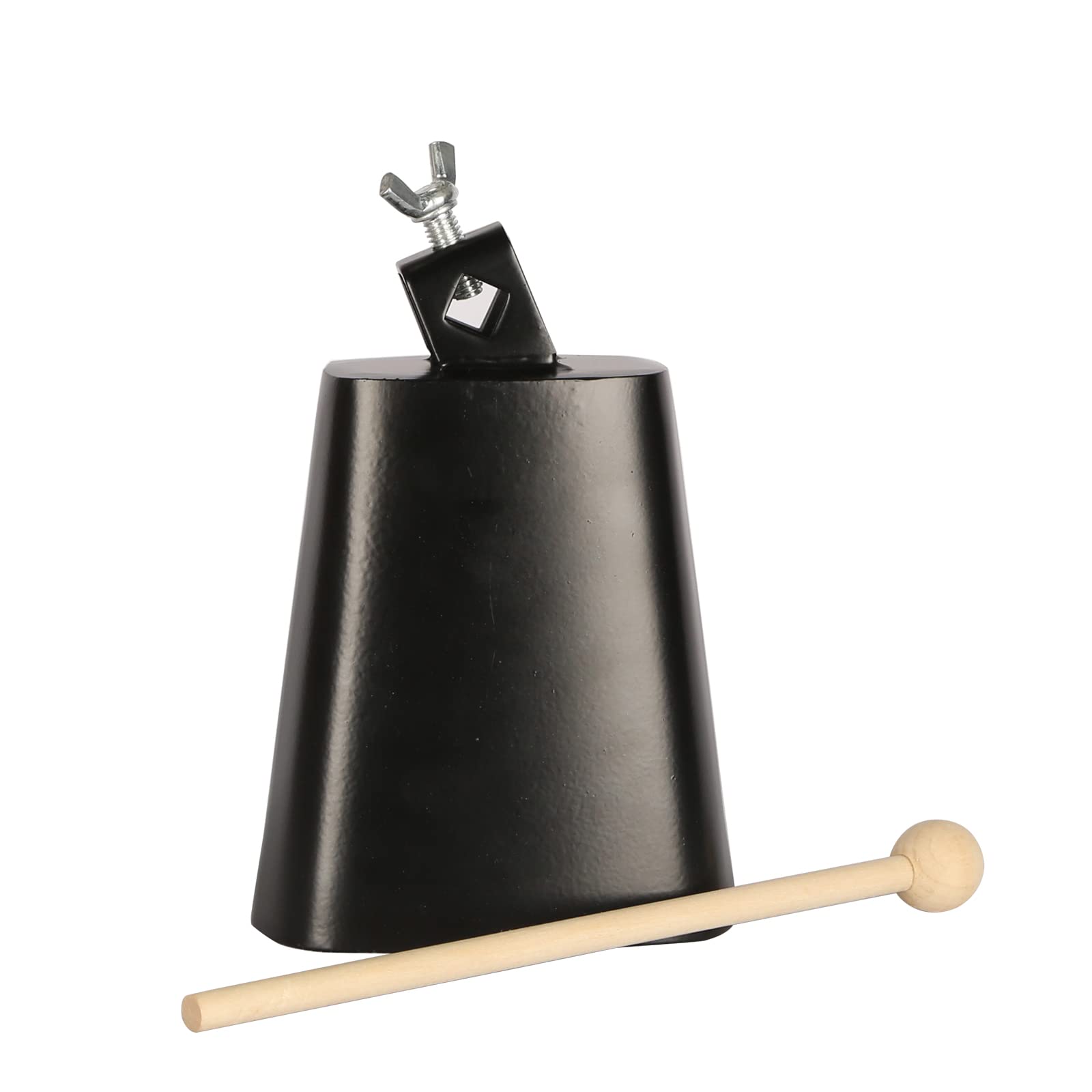 Cowbell,Janerock 5 inch Metal Steel Cow Bells Noise Makers Hand Percussion Cowbell with Stick for Drum Set