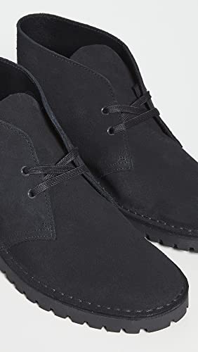 Clarks Desert Rock Men's Boot 8 D(M) US Black-Suede