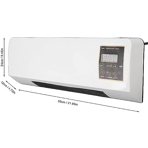 Fufafayo Small Conditioner, Wall Mounted Conditioner Mini And Heating Conditioner With Remote Control Conditioning Hot Fan For Bedroom Living, Small A-Ir Conditioners, Ac Unit