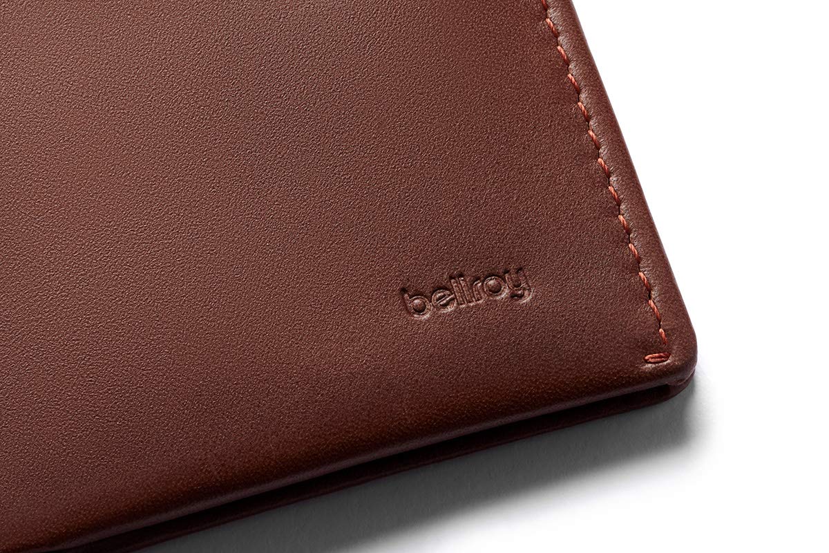 Bellroy Note Sleeve, Slim Leather Wallet, RFID Editions Available (Max. 11 Cards and Cash) - Cocoa